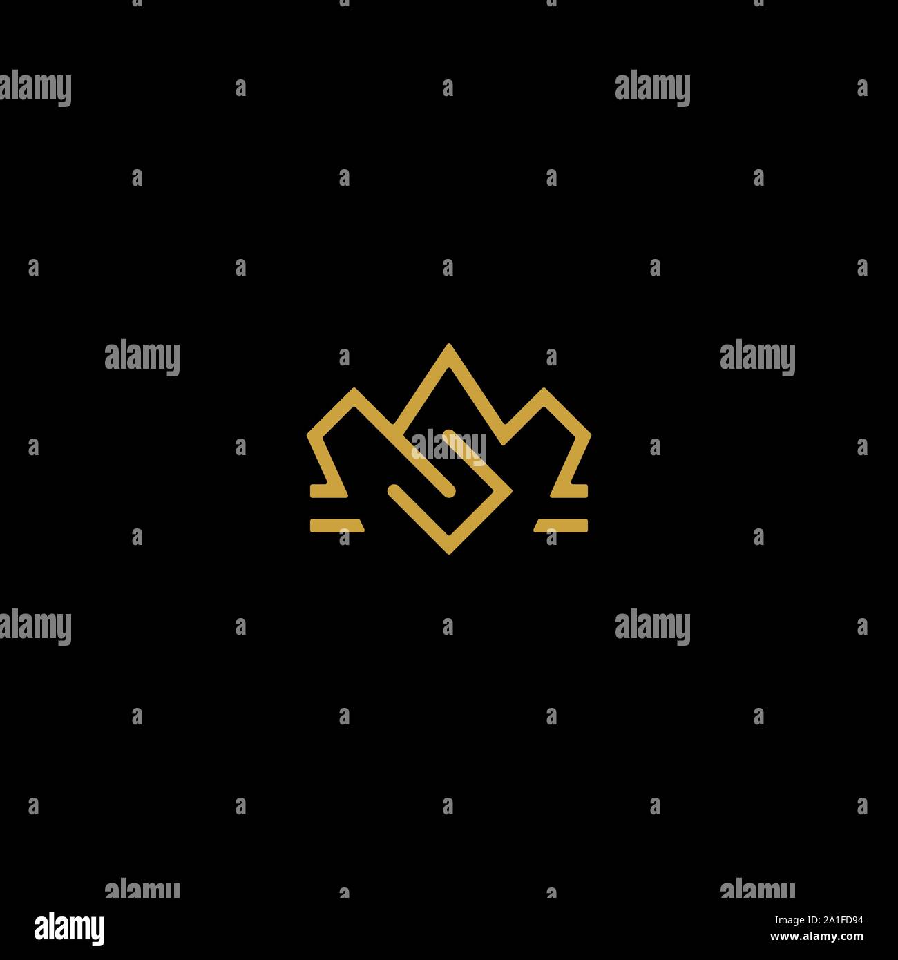 Initial S Crown Logo Template Design Vector Stock Vector Image & Art ...