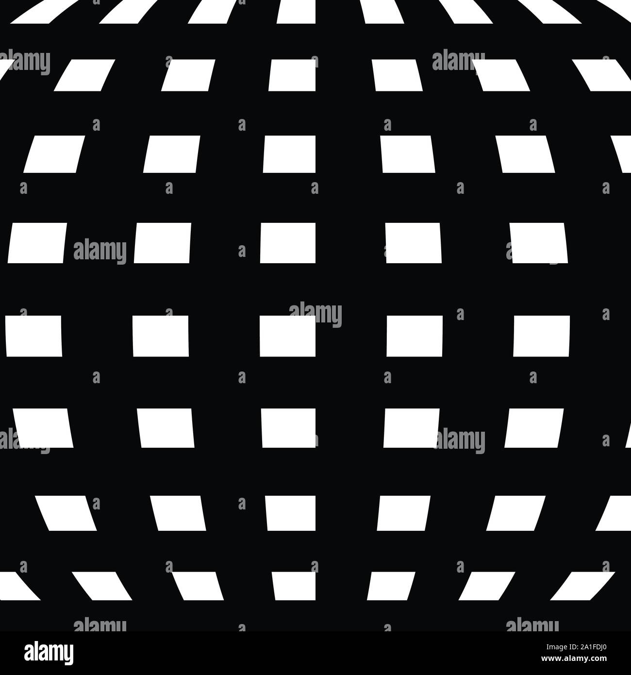 Spherical, globe circular distort effect pattern. Curved bulge ...