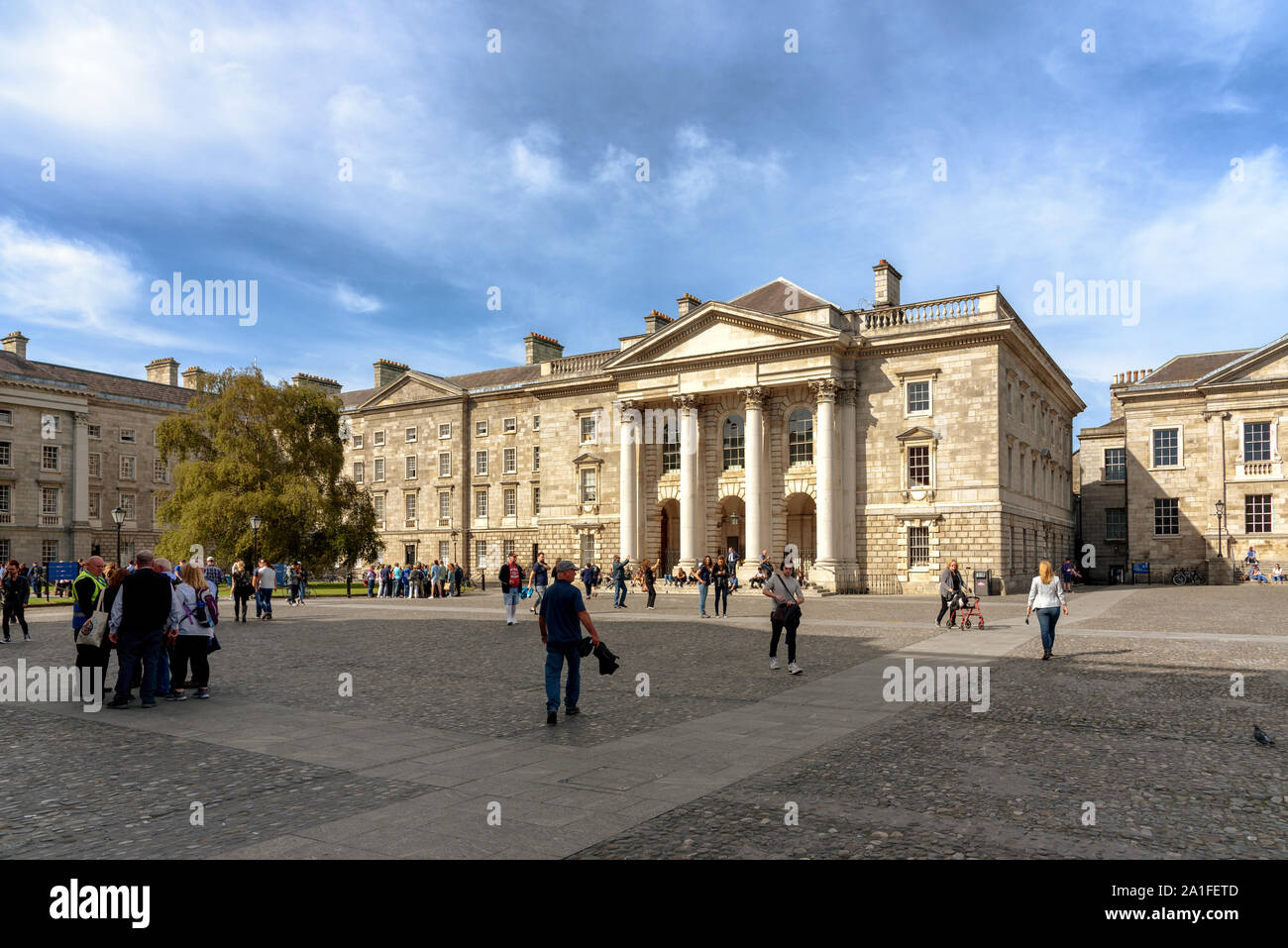Trinity College Chapel on Parliament Square in Dublin, Ireland on a ...
