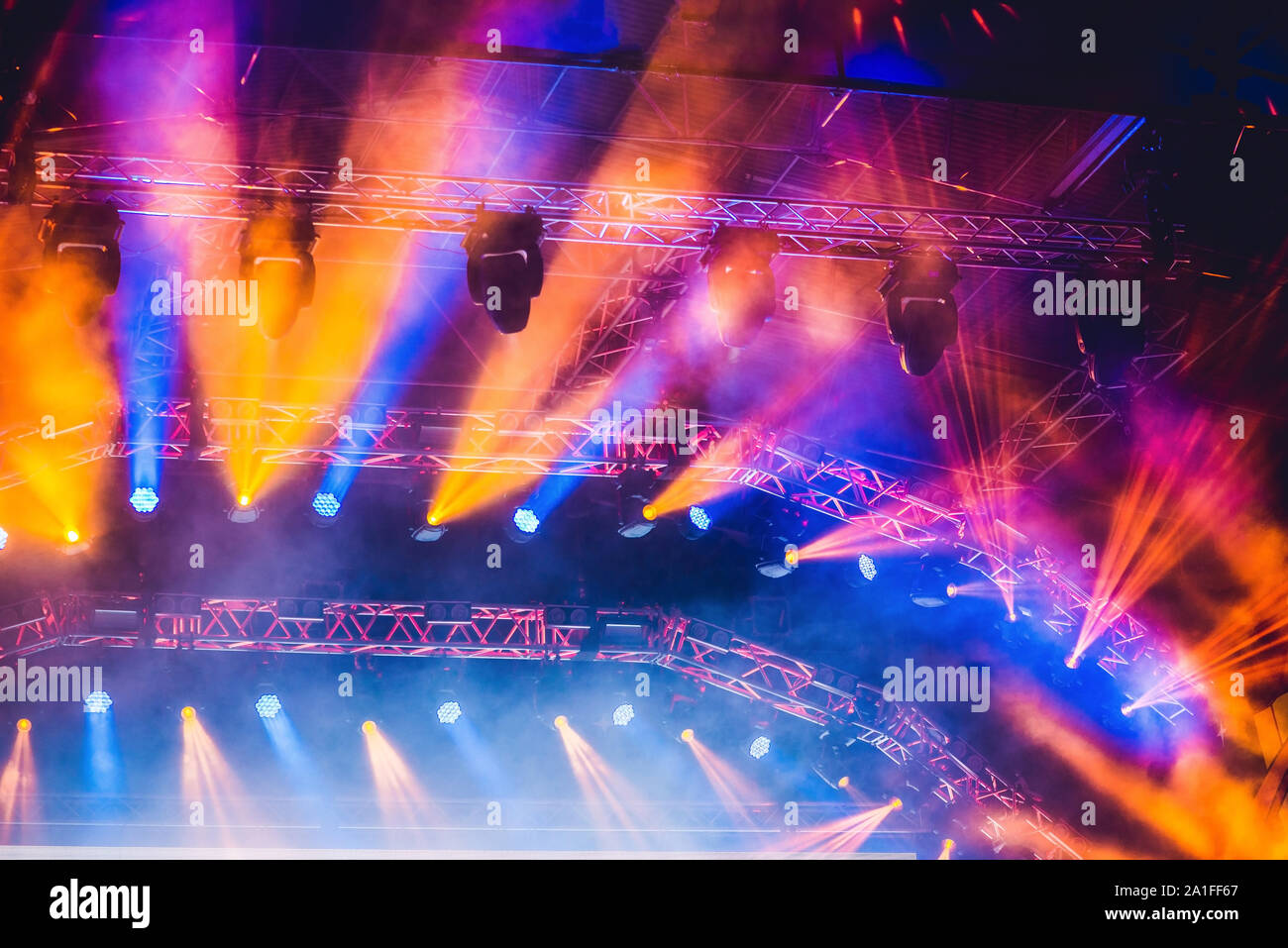 concert lighting background. Illumination at a rock concert Stock Photo ...