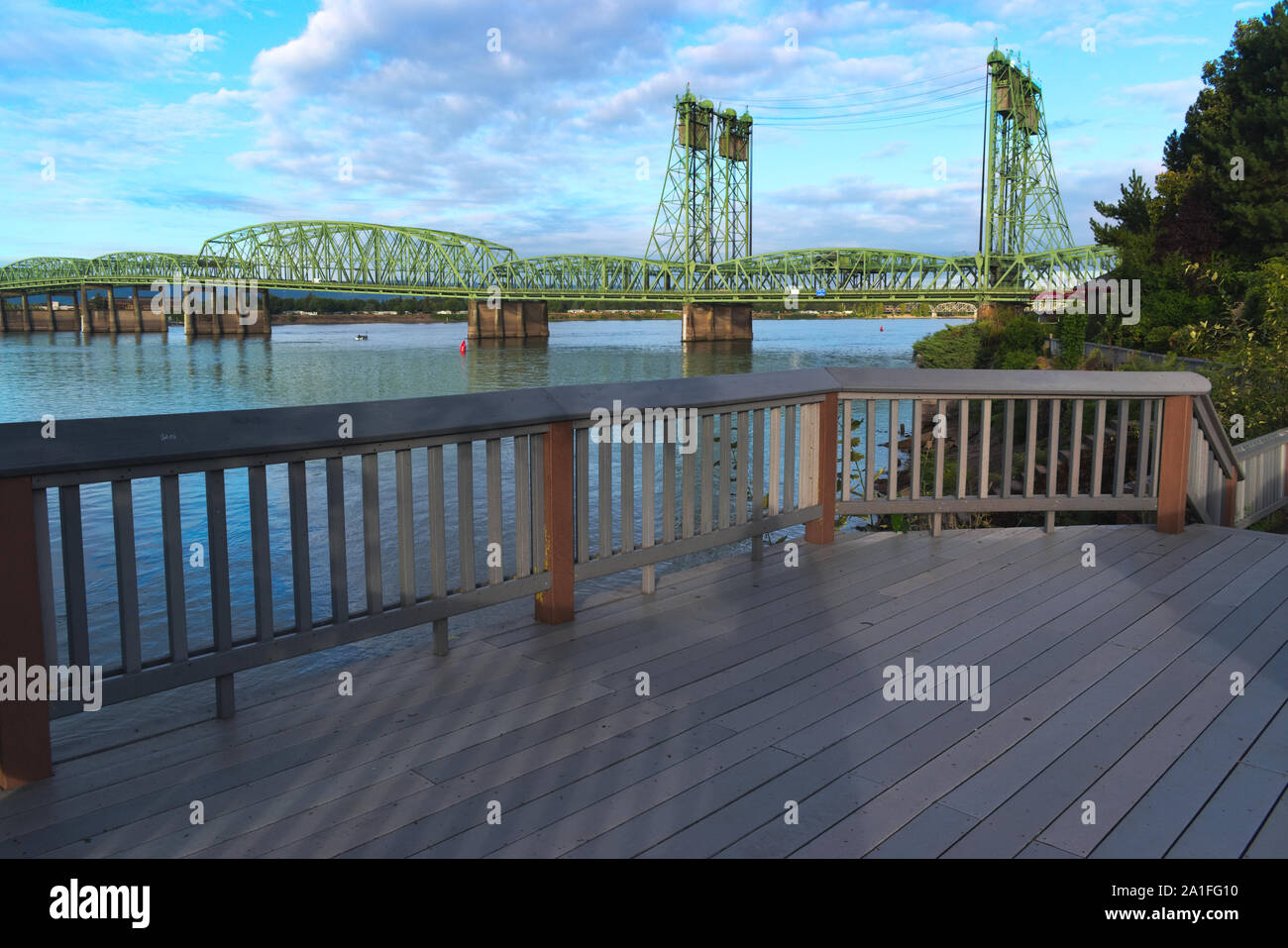 The viewing deck at the Fort Vancouver Waterfront gives you a view of ...