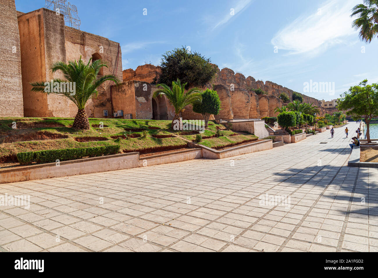 Heri es-Souani wall with large buttresses. It was an ancient architectural master piece and ...