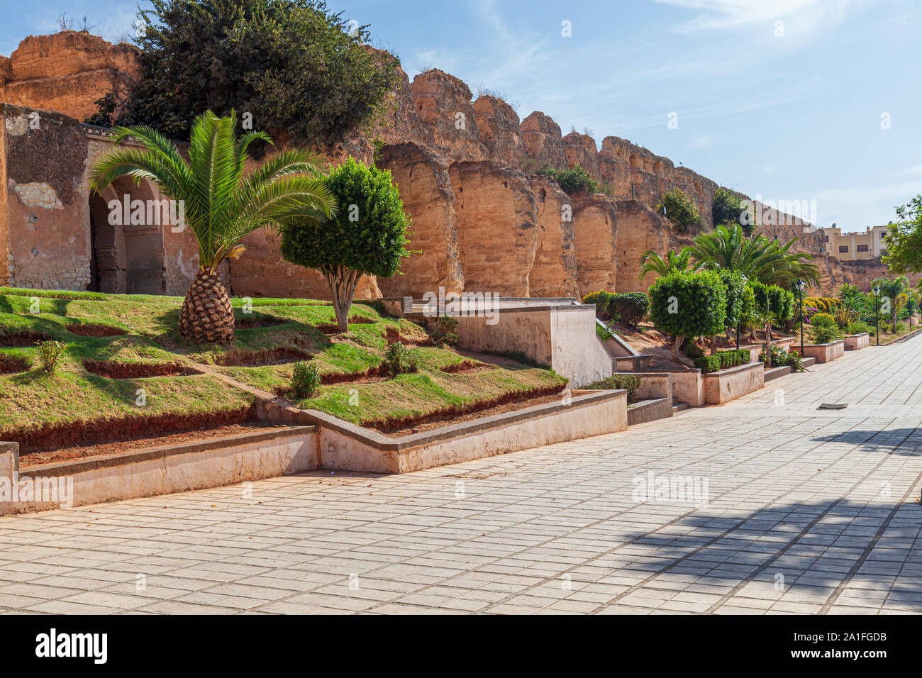 Heri es-Souani wall with large buttresses. It was an ancient architectural master piece and ...