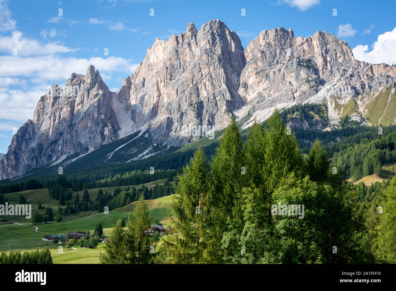 drive through dolomite mountain range Stock Photo - Alamy