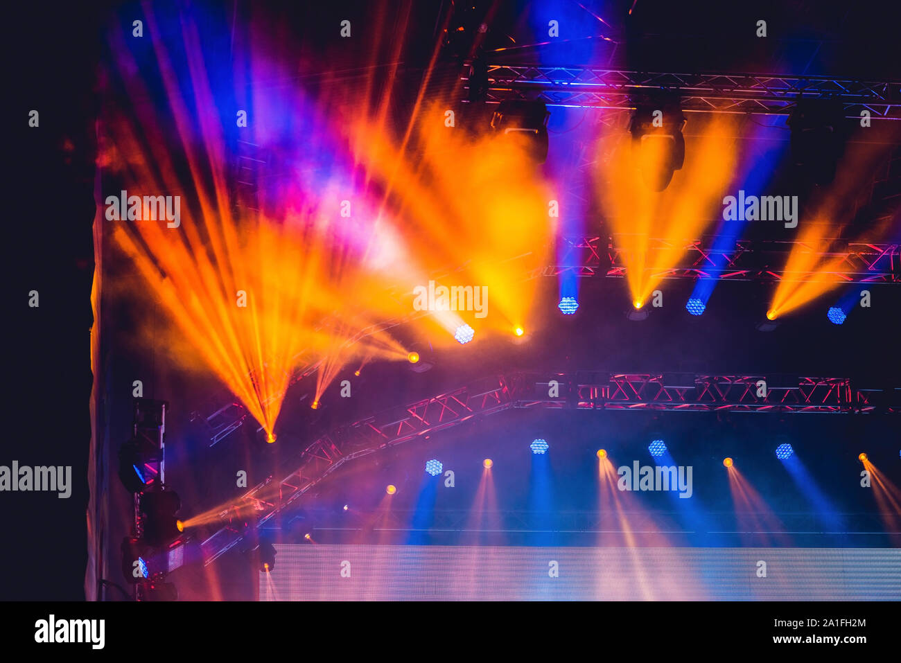 concert lighting background. Illumination at a rock concert Stock Photo ...