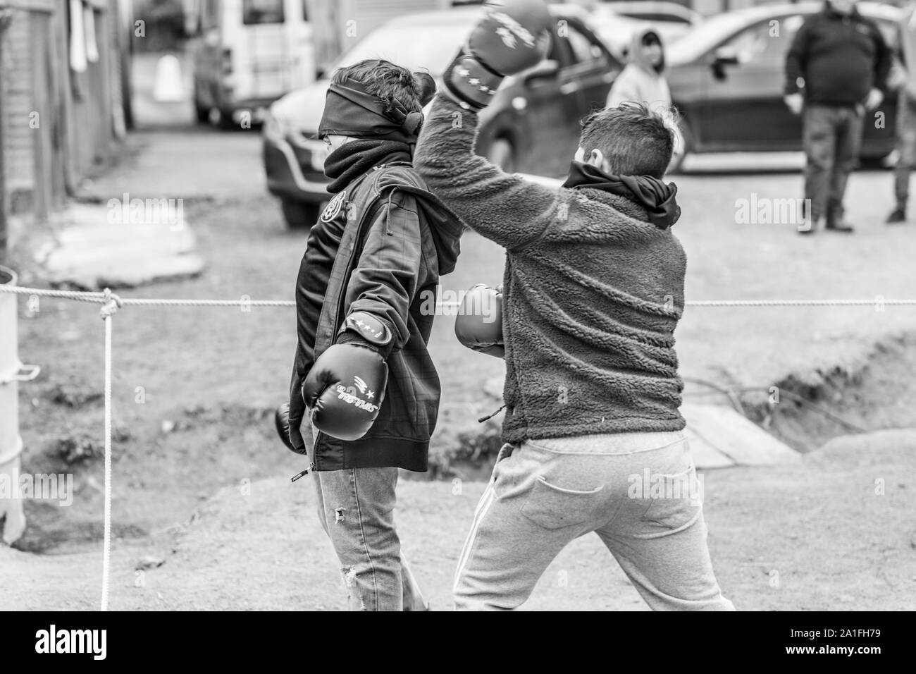 Miners Day celebrations at El Volcan village, Cajon del Maipo valley at ...