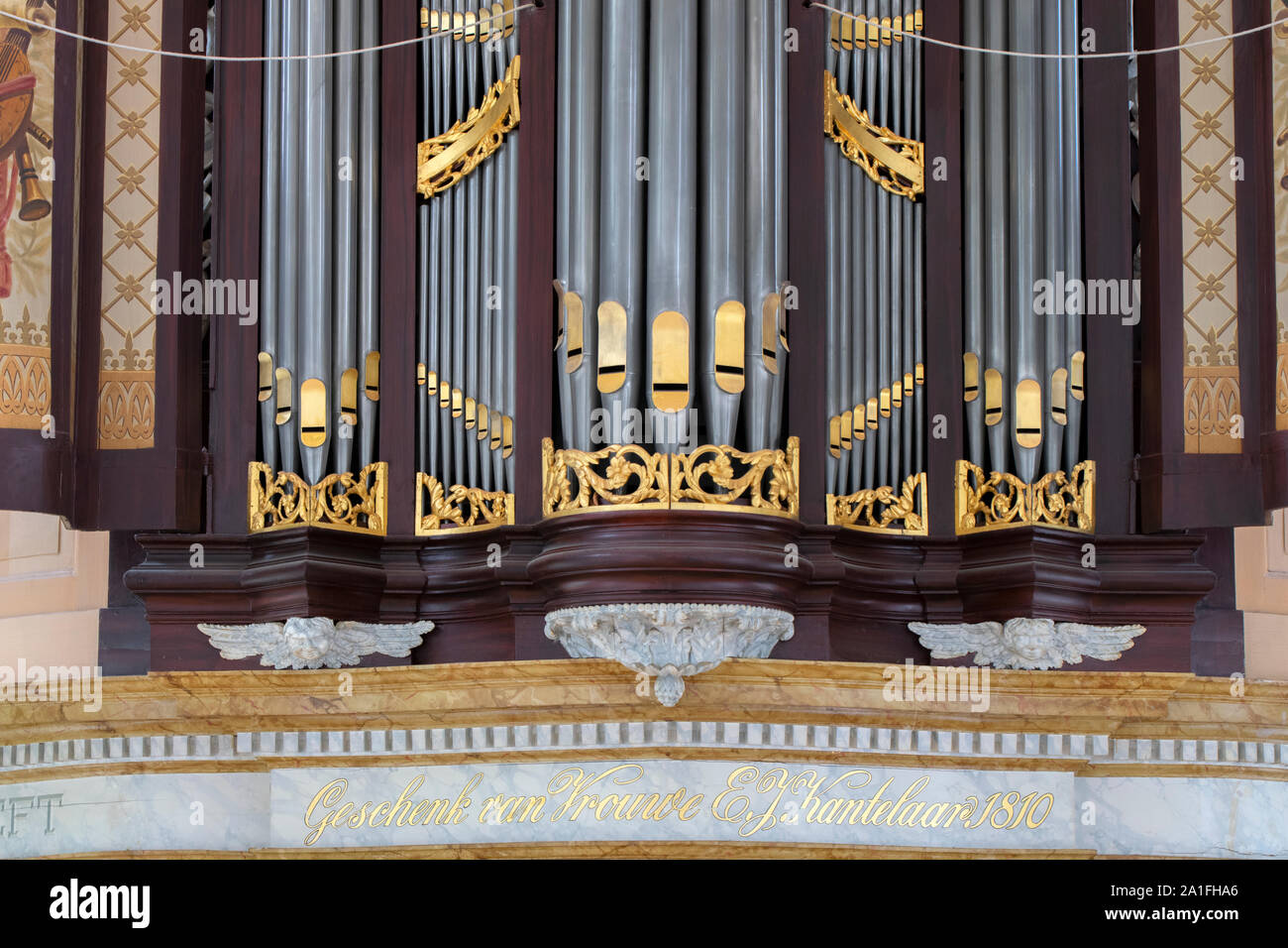 Detail Of An Organ At The Hermitage Museum At Amsterdam The Netherlands ...