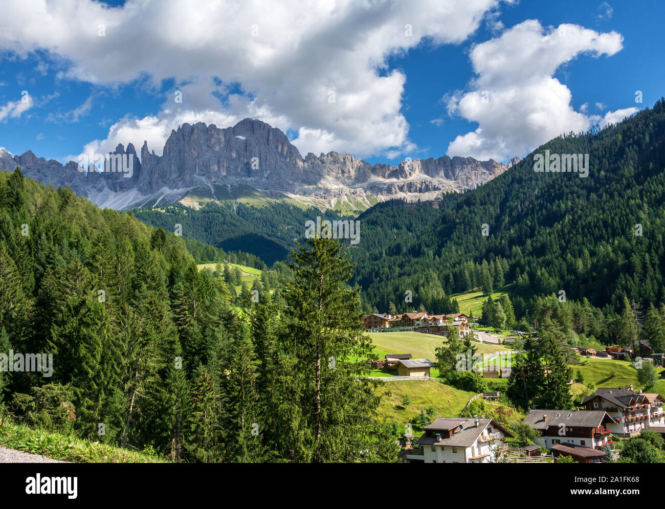 drive through dolomite mountain range Stock Photo - Alamy