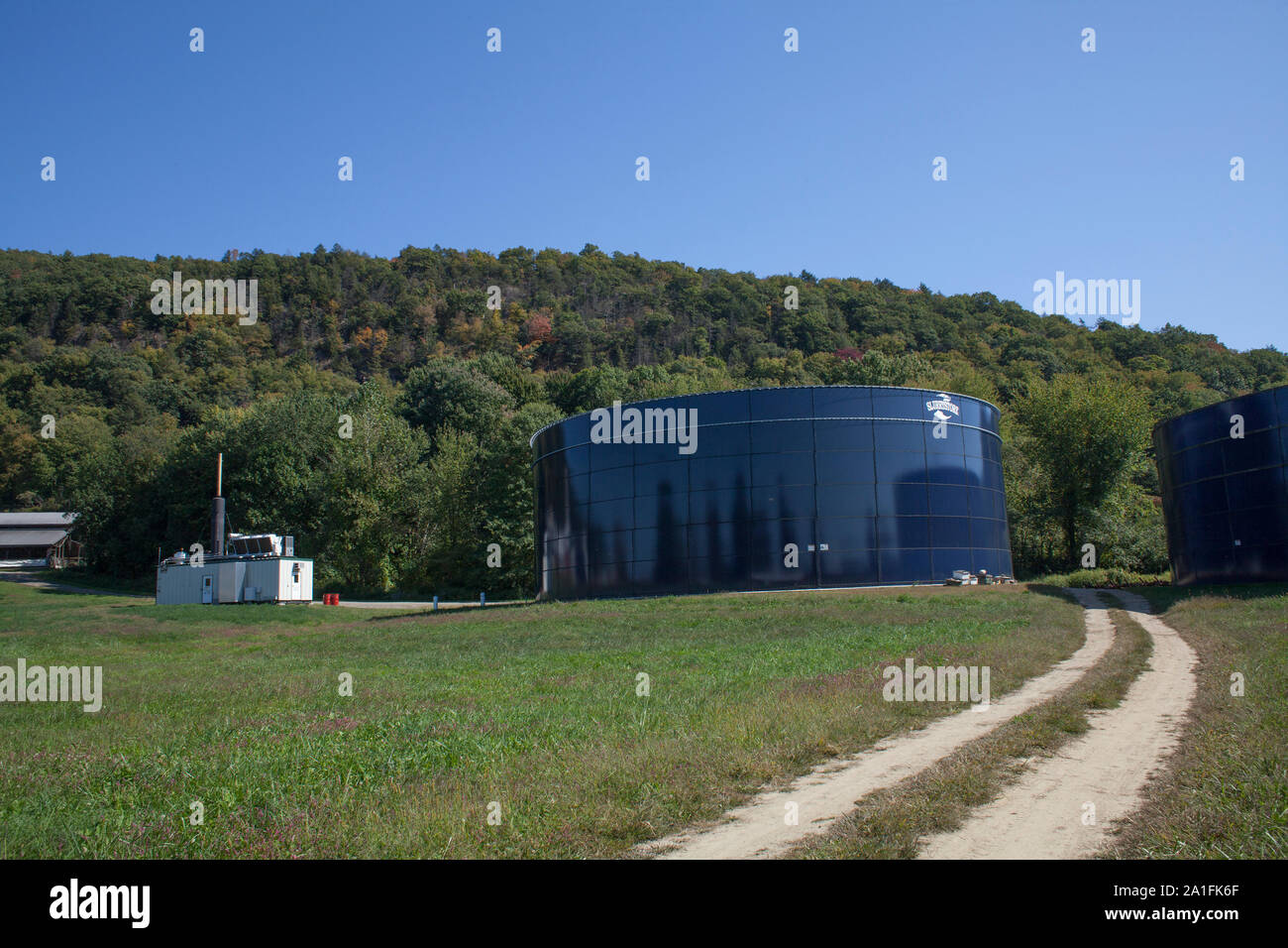 This farm uses an Anaerobic Digester and use the methane to produce ...