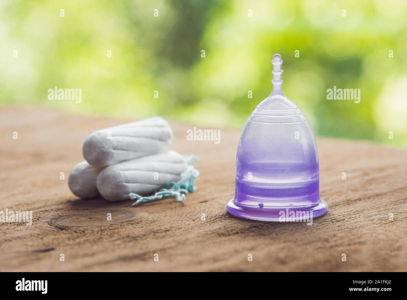 Different types of feminine hygiene products - menstrual cup and ...