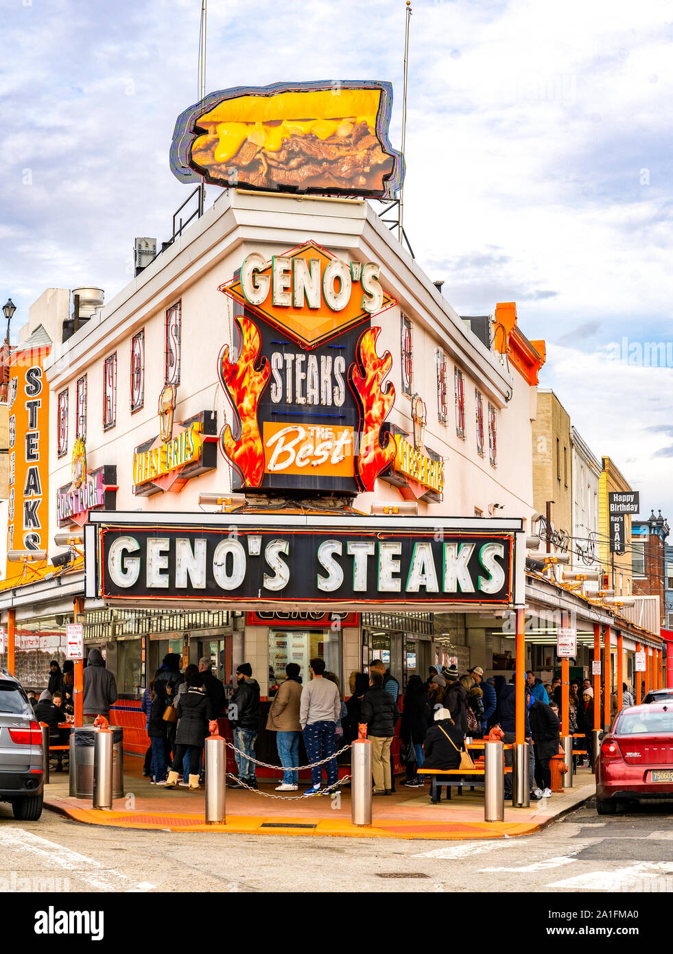 Genos cheesesteak restaurant hi-res stock photography and images - Alamy