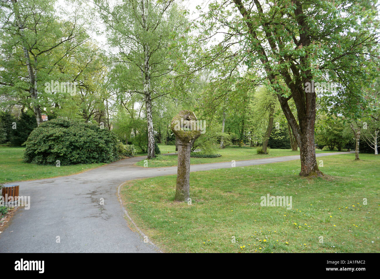 Well maintained park for recreation for all open in Germany Stock Photo ...