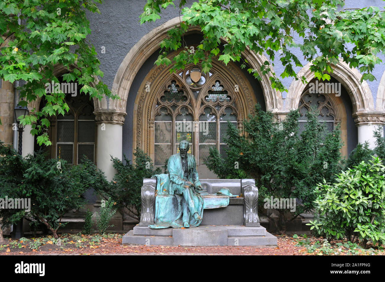 The statue of Count Alexander Karolyi at Vajdahunyad Castle, Budapest ...