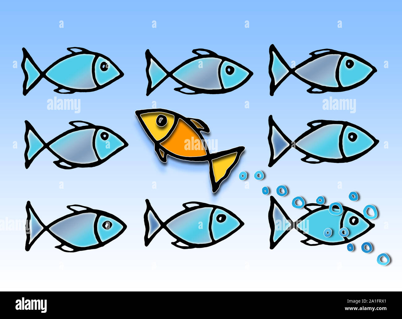 Swim against the tide hi-res stock photography and images - Alamy