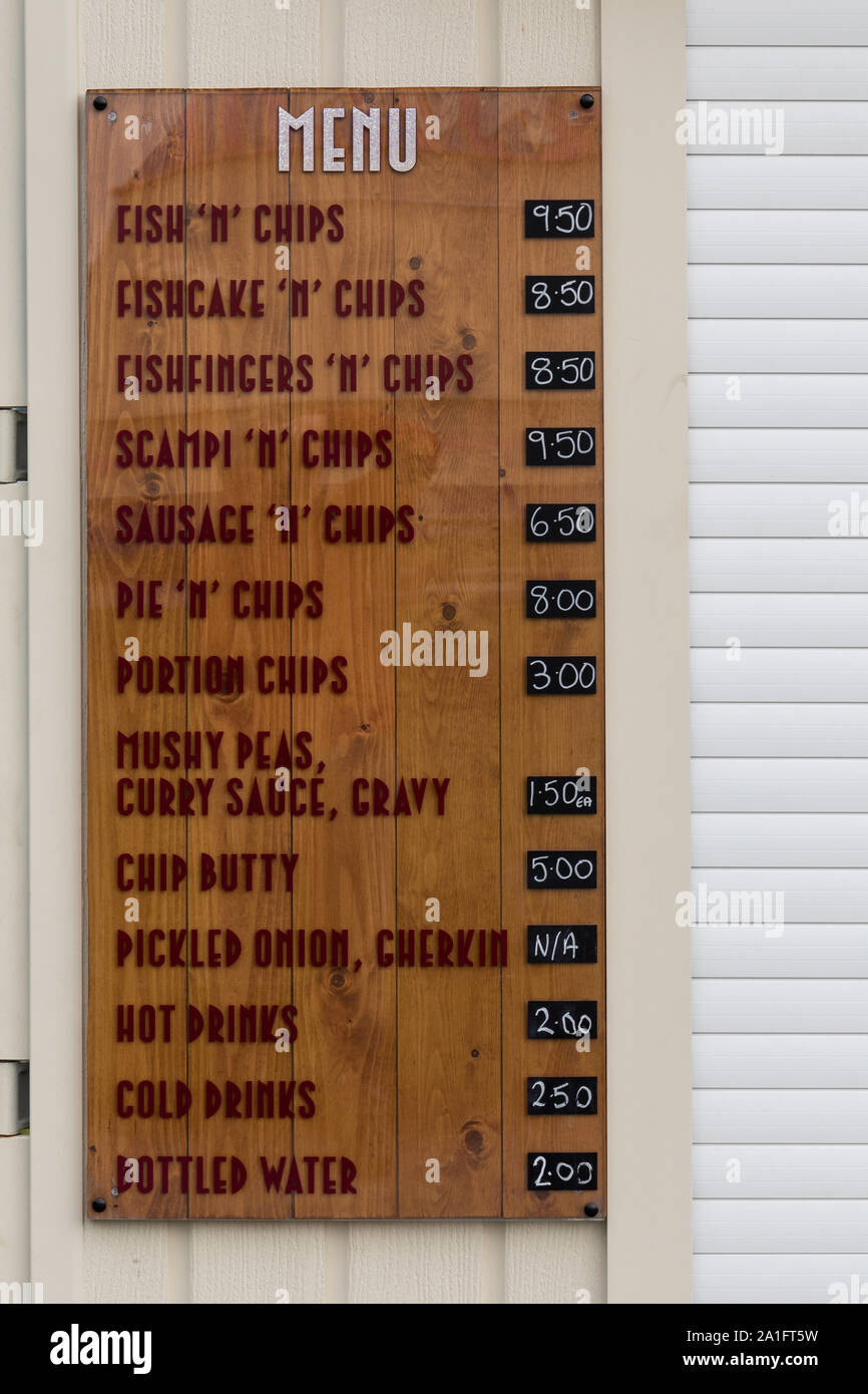 Fast Food Price List High Resolution Stock Photography and Images - Alamy