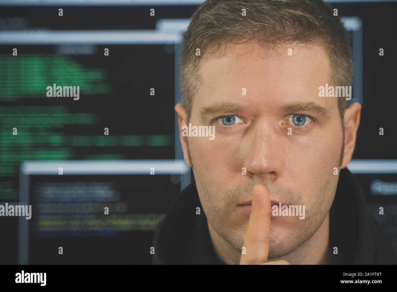 Hacker portrait hi-res stock photography and images - Alamy