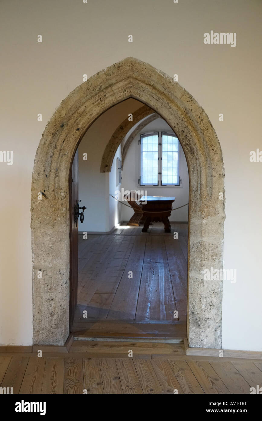 Castle gate in an old fortress Stock Photo - Alamy