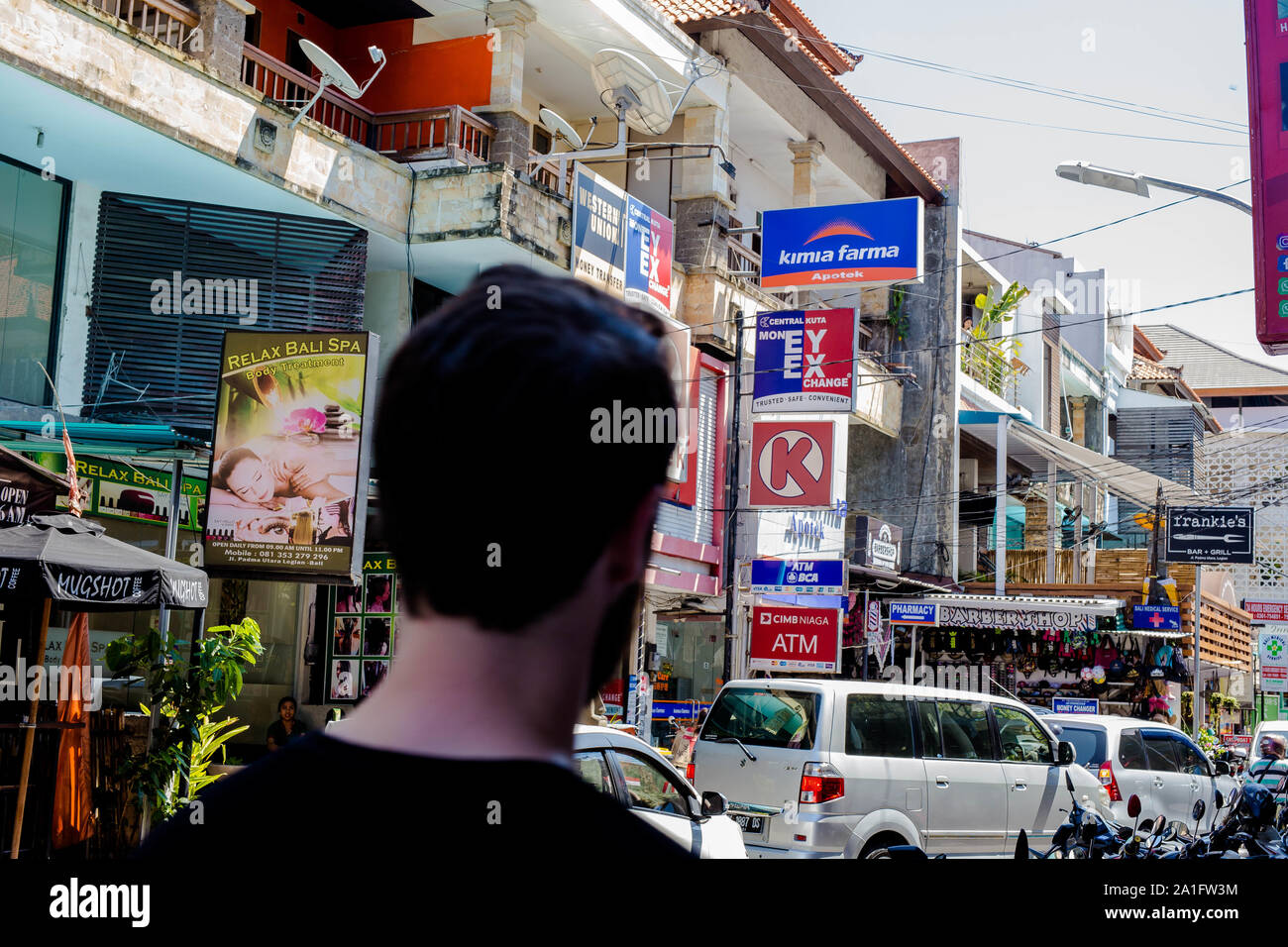 Kuta streets hi-res stock photography and images - Alamy