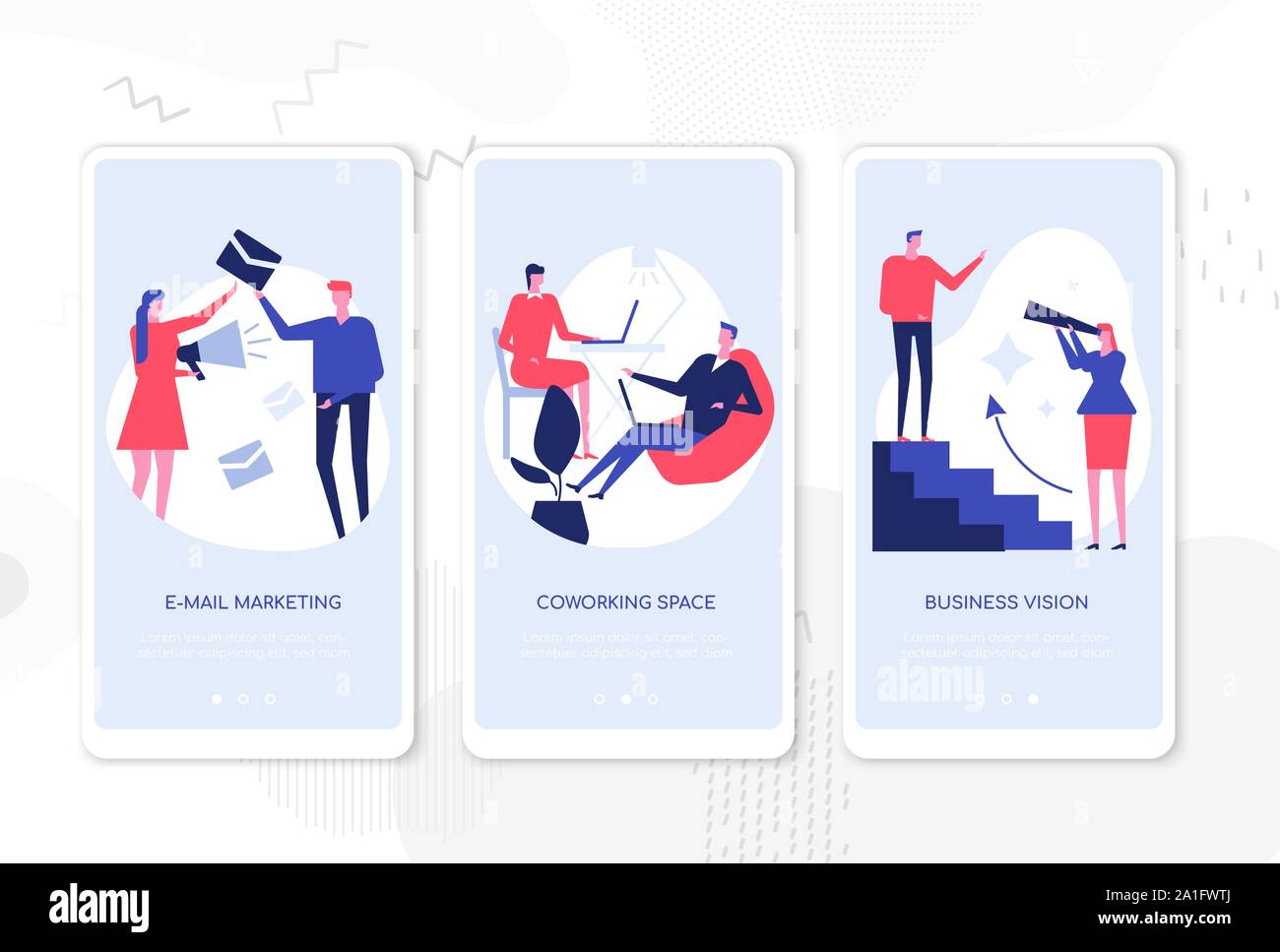 Working space flat Cut Out Stock Images & Pictures - Alamy