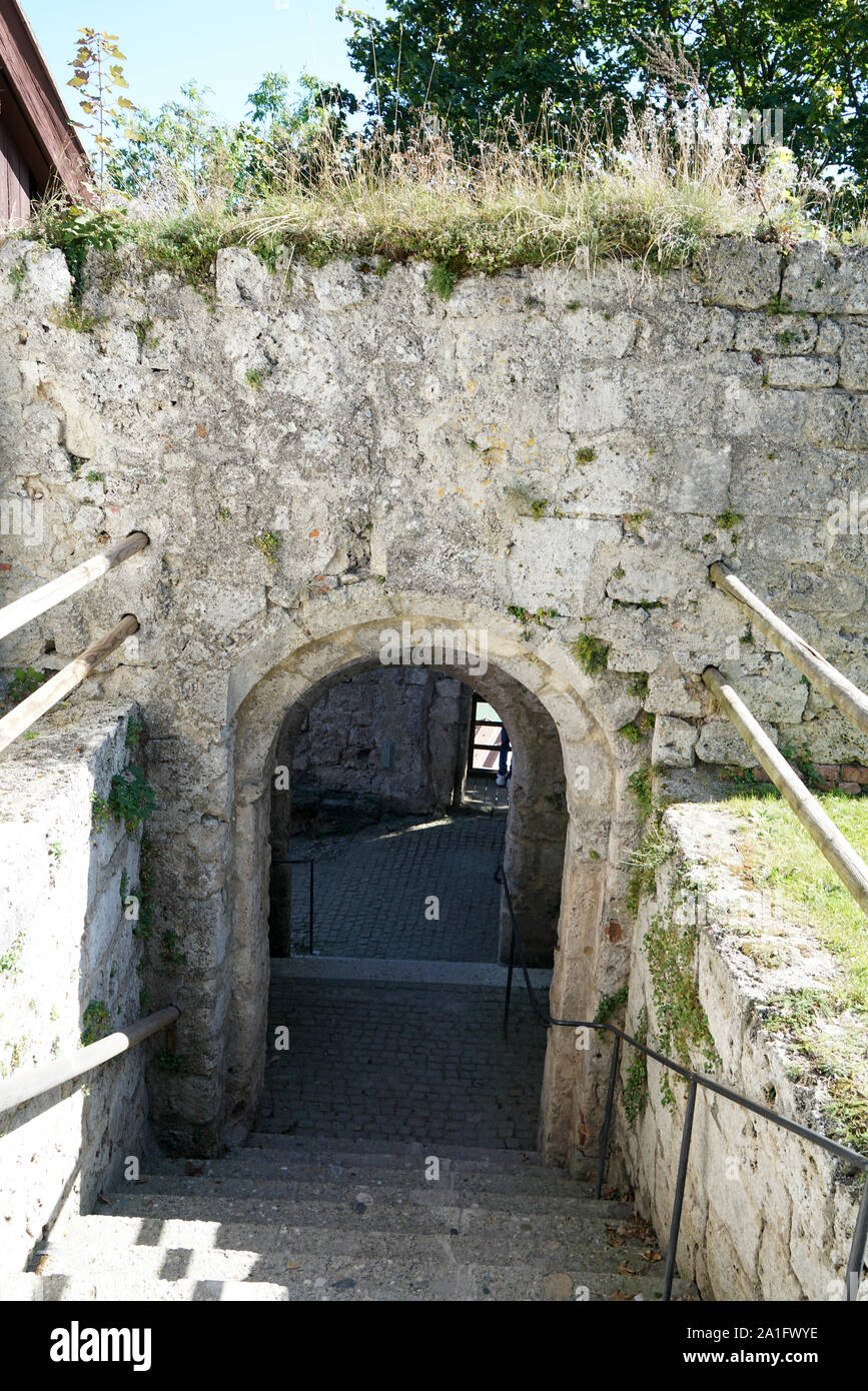 Castle gate in an old fortress in a park in Gemany Stock Photo - Alamy