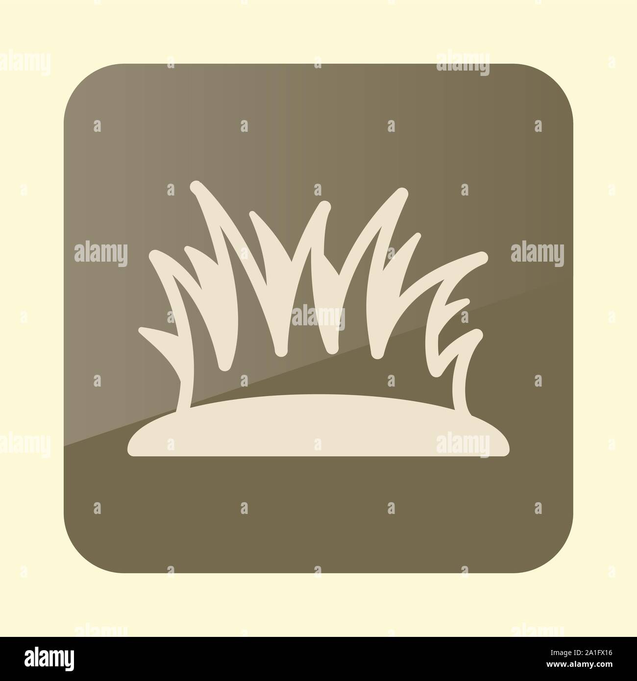 Grass flat icon. Garden sign. Graph symbol for your web site design ...