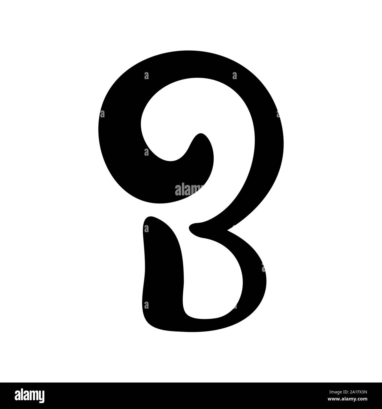 Letter b logo Black and White Stock Photos & Images - Alamy