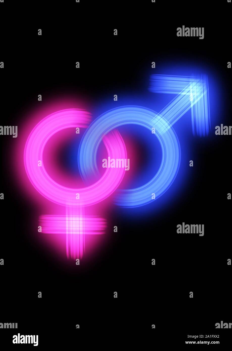 Gender background neon Stock Photo - Alamy