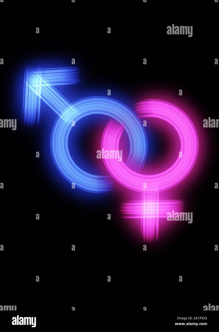 Gender background neon Stock Photo - Alamy