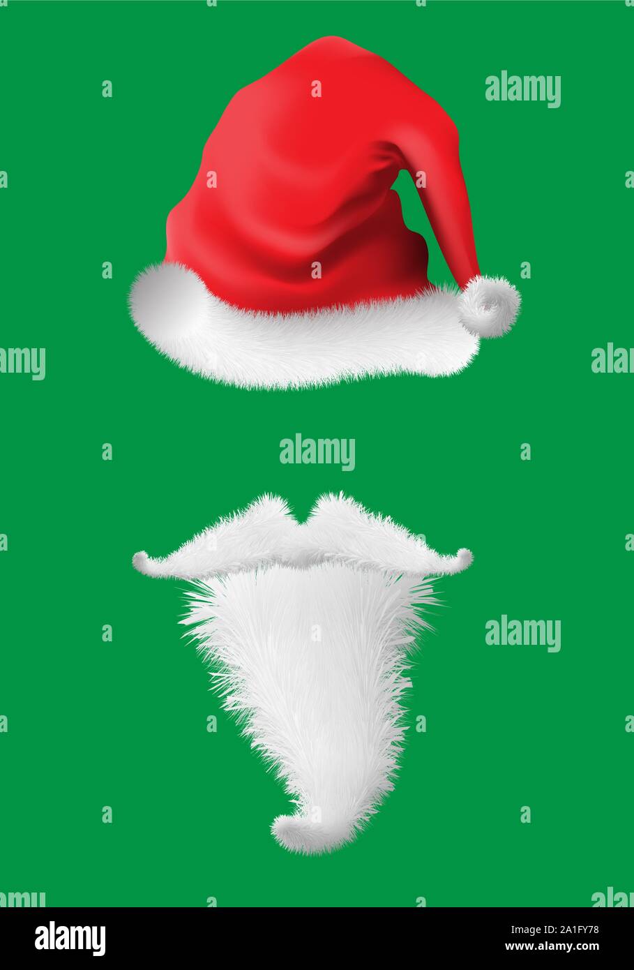 Simple santa vector hi-res stock photography and images - Alamy