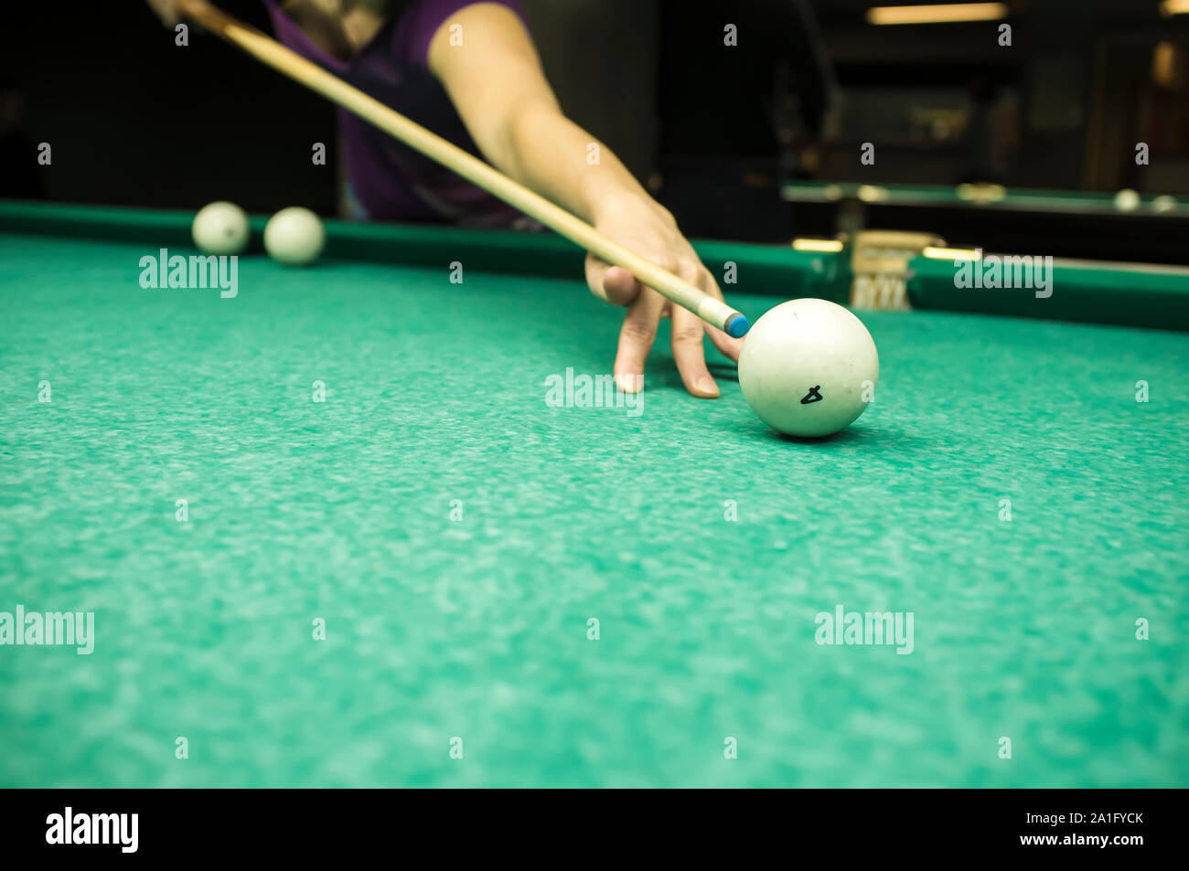 Billiard balls woman hi-res stock photography and images - Alamy