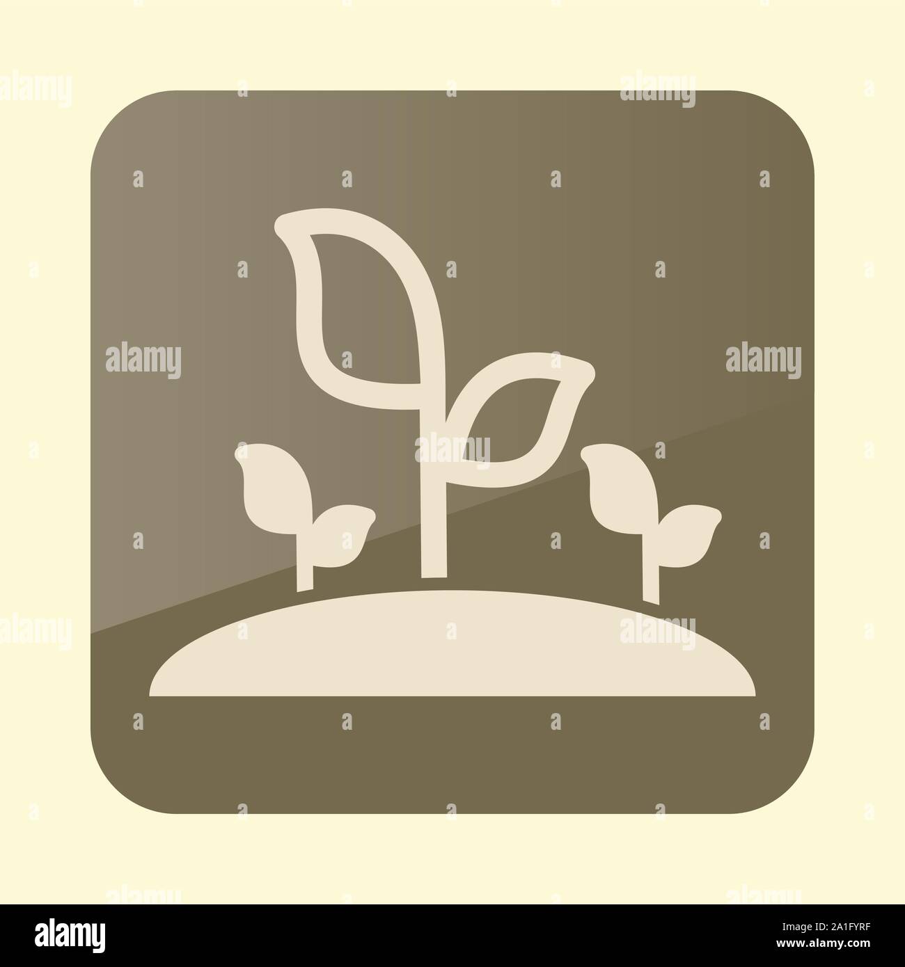 Plant sprout flat icon. Garden sign. Graph symbol for your web site ...