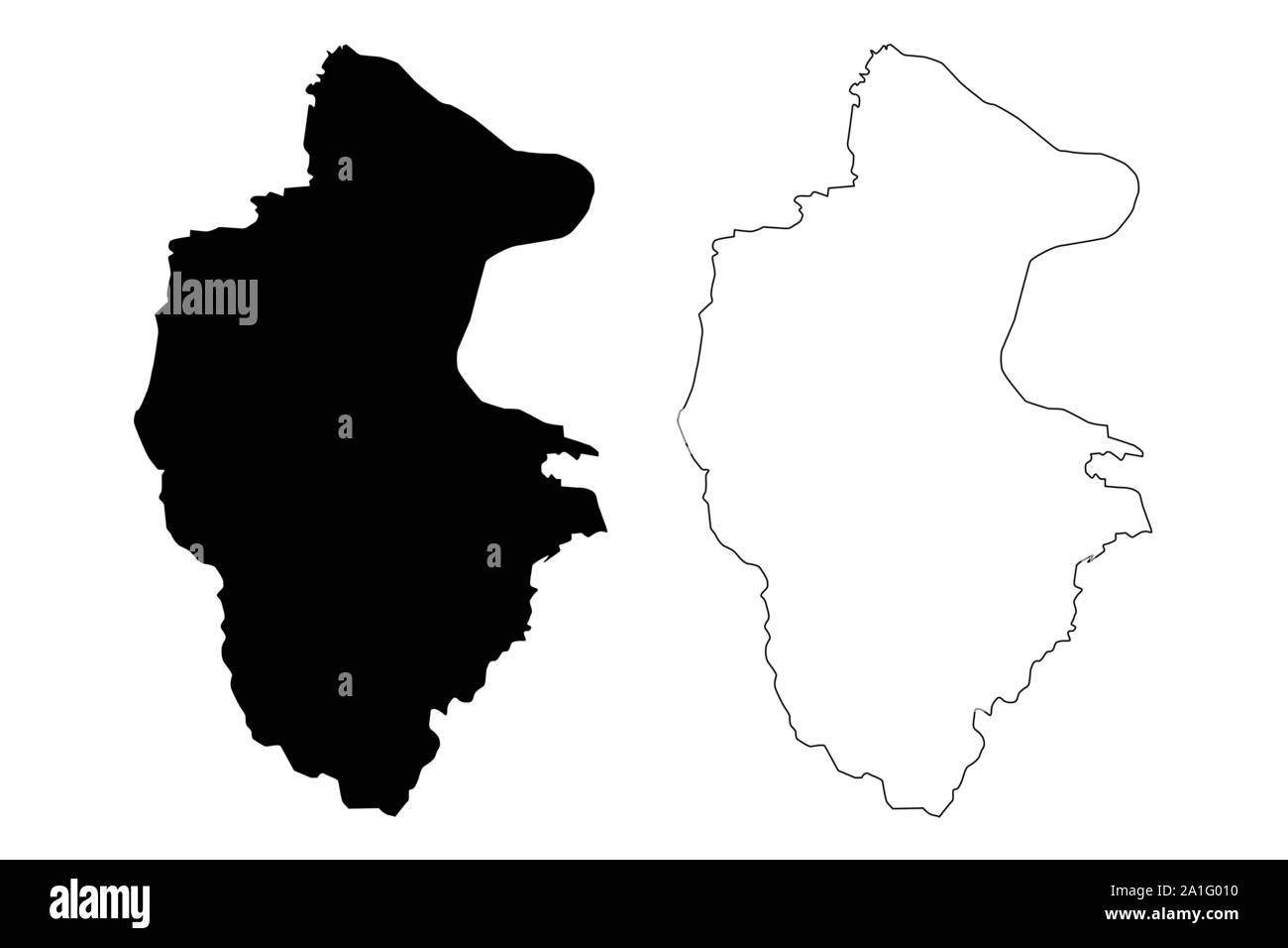 Vidin Province (Republic of Bulgaria, Provinces of Bulgaria) map vector ...