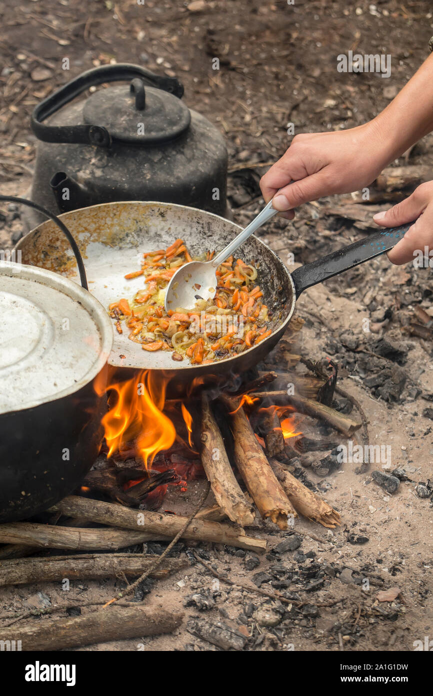 Beside camp fire hi-res stock photography and images - Alamy