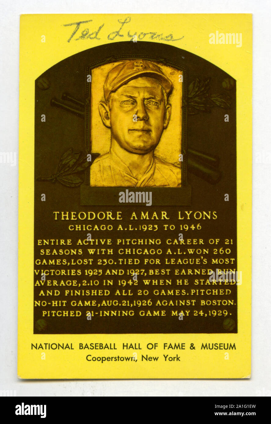 Ted lyons hi-res stock photography and images - Alamy