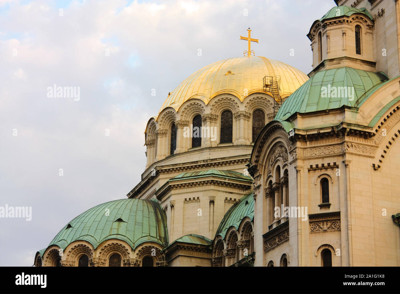 Detail of the St. Alexander Nevsky Cathedral, a Bulgarian Orthodox ...