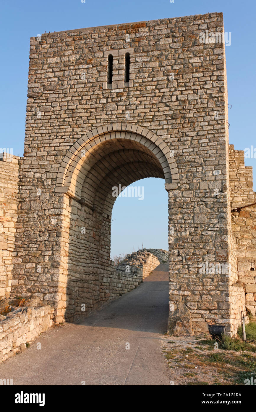 The medieval fortress of Kaliakra. Bulgaria. Cape of Kaliakra is a long ...