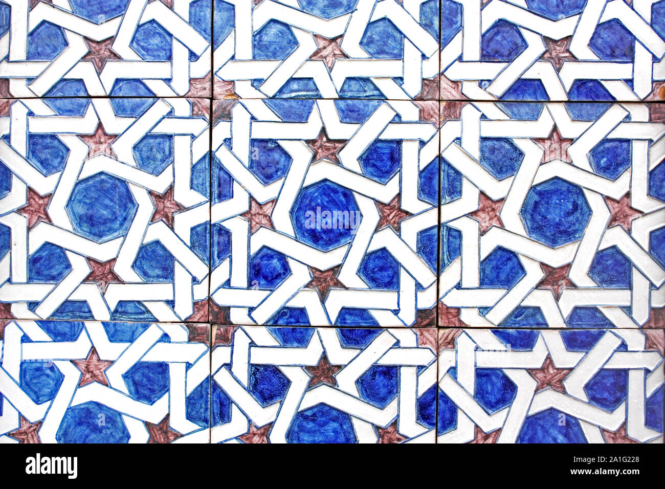 Andalusian pattern spanish tiles geometric hi-res stock photography and ...