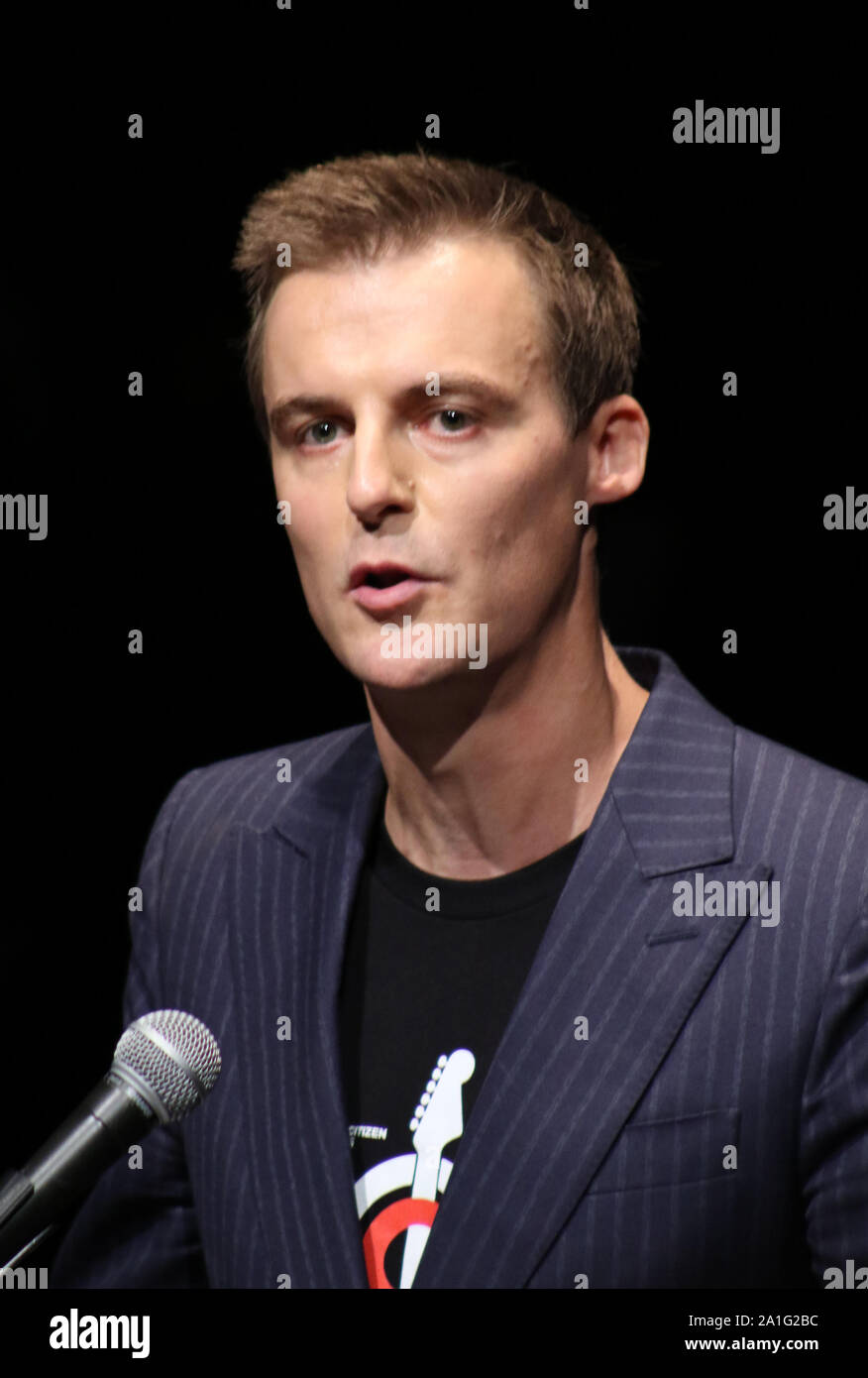 Brooklyn, NY, USA. 26th Sep, 2019. Global Citizen CEO Hugh Evans at the ...