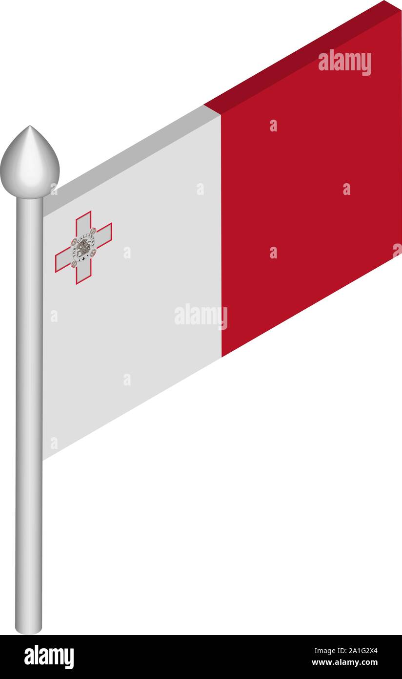 Official flag of malta Cut Out Stock Images & Pictures - Alamy