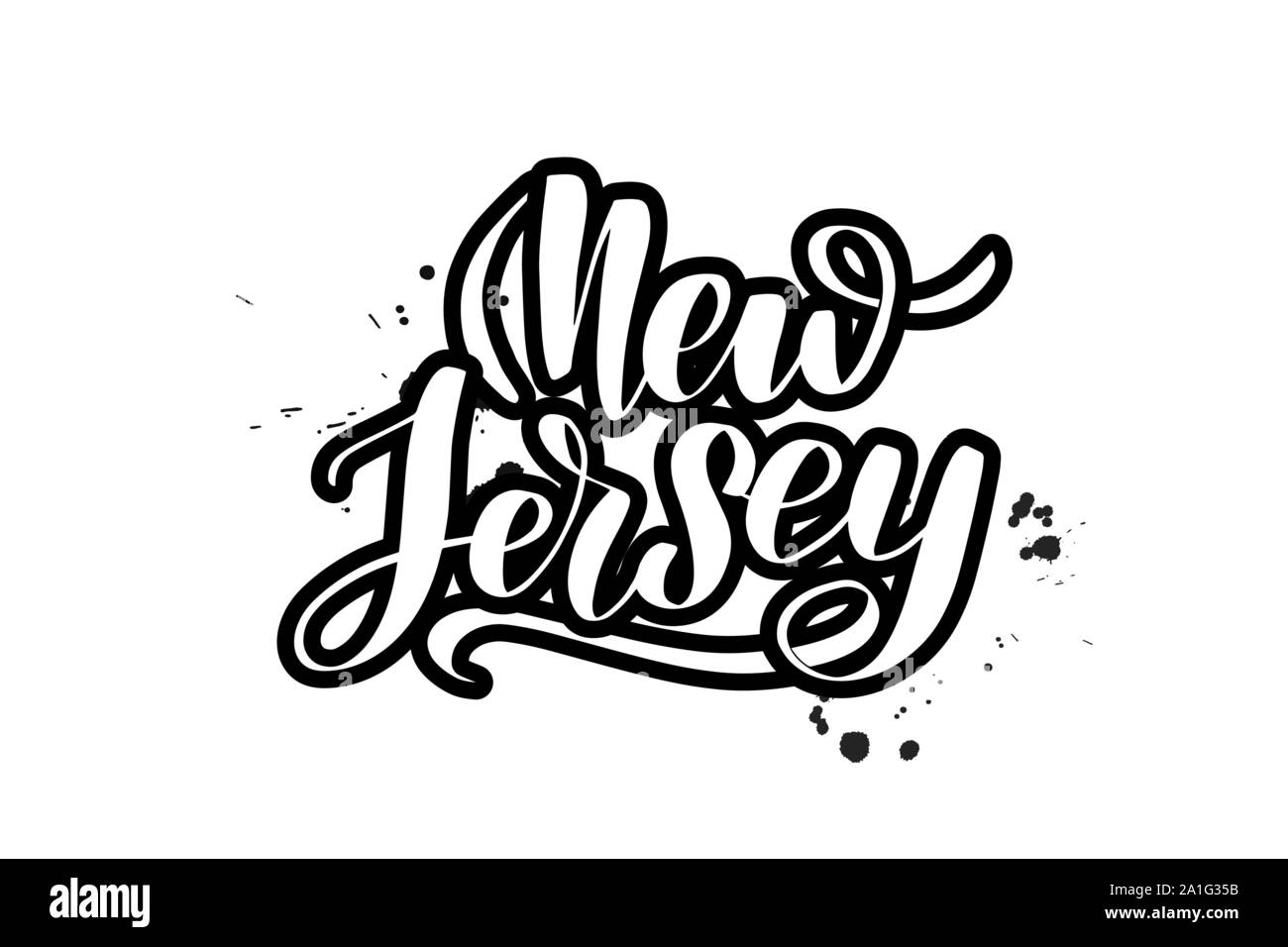 Vector calligraphy illustration isolated on white background Stock ...