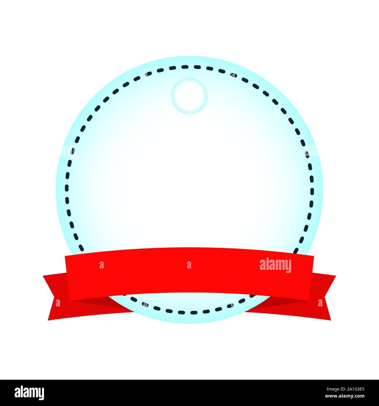circular label with ribbon frame Stock Vector Image & Art - Alamy
