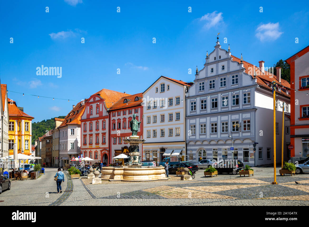 Market of Eichstaett, Bavaria, Germany Stock Photo - Alamy