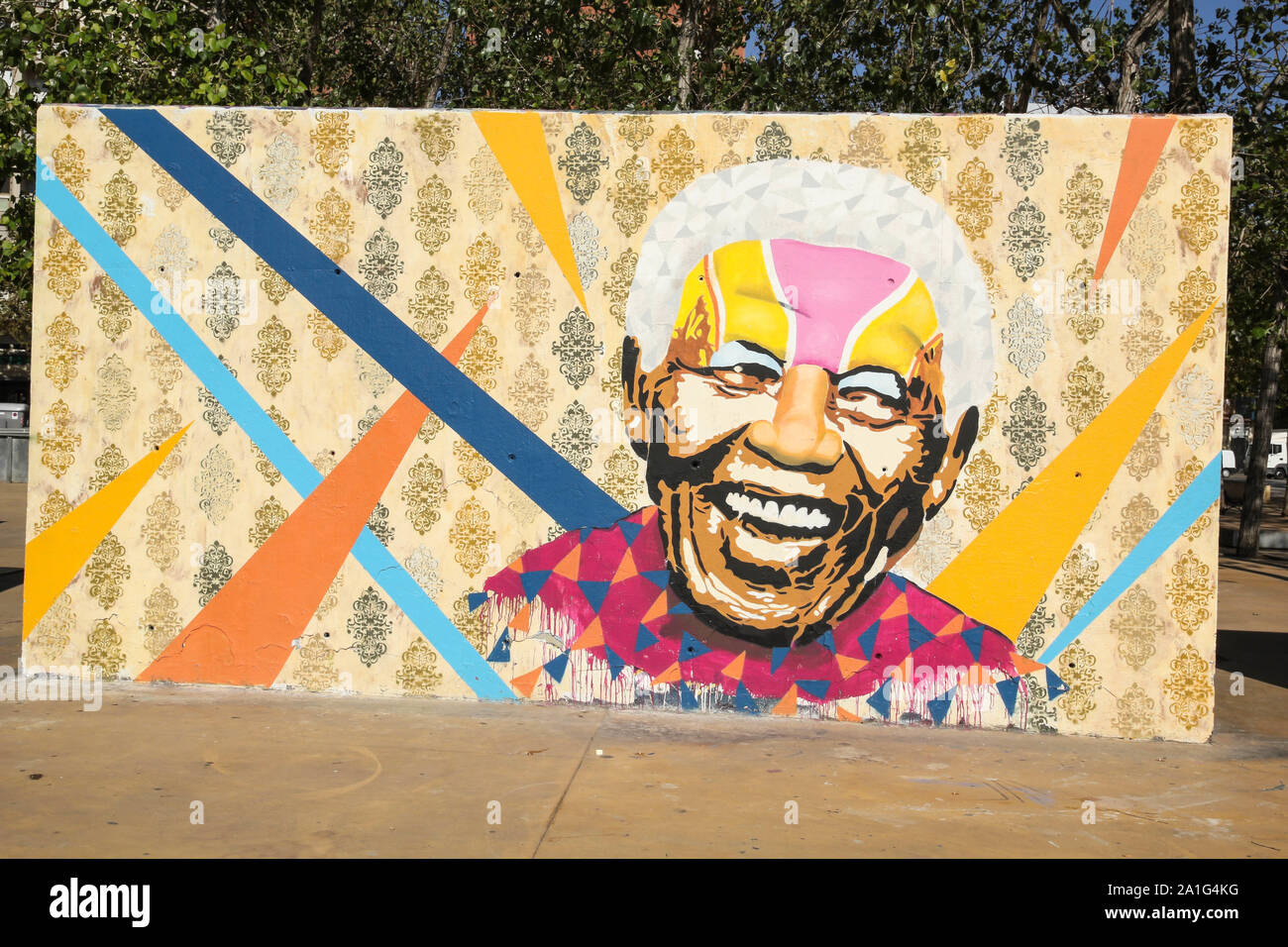 Mural nelson mandela hi-res stock photography and images - Alamy