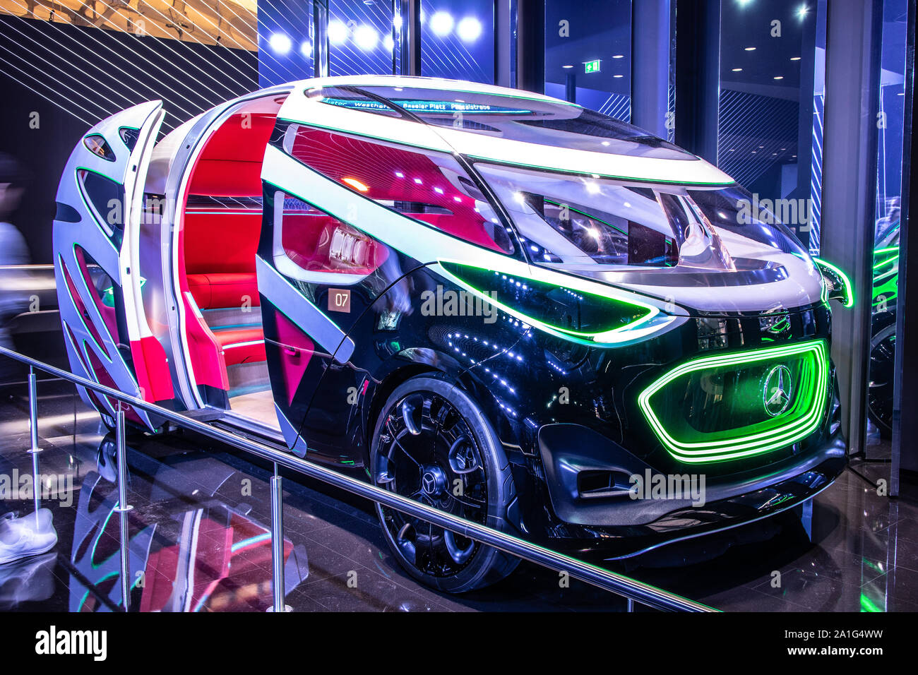 Frankfurt, Germany, Sep 2019: Mercedes-Benz Future Vision URBANETIC ...
