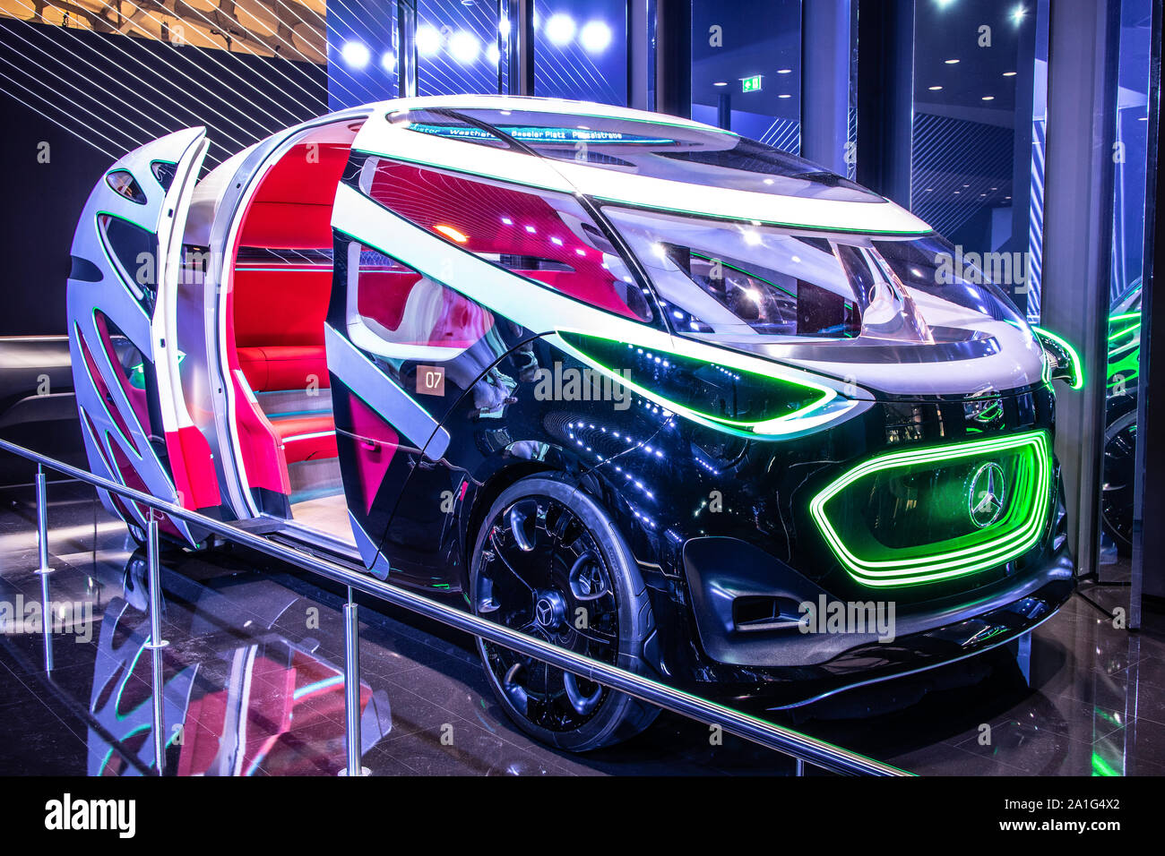 Frankfurt, Germany, Sep 2019: Mercedes-Benz Future Vision URBANETIC ...
