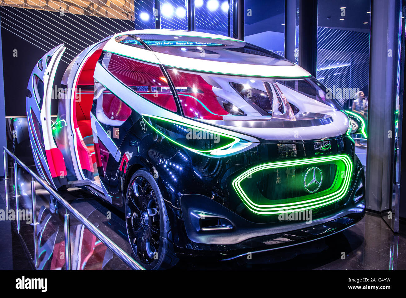 Frankfurt, Germany, Sep 2019: Mercedes-Benz Future Vision URBANETIC ...
