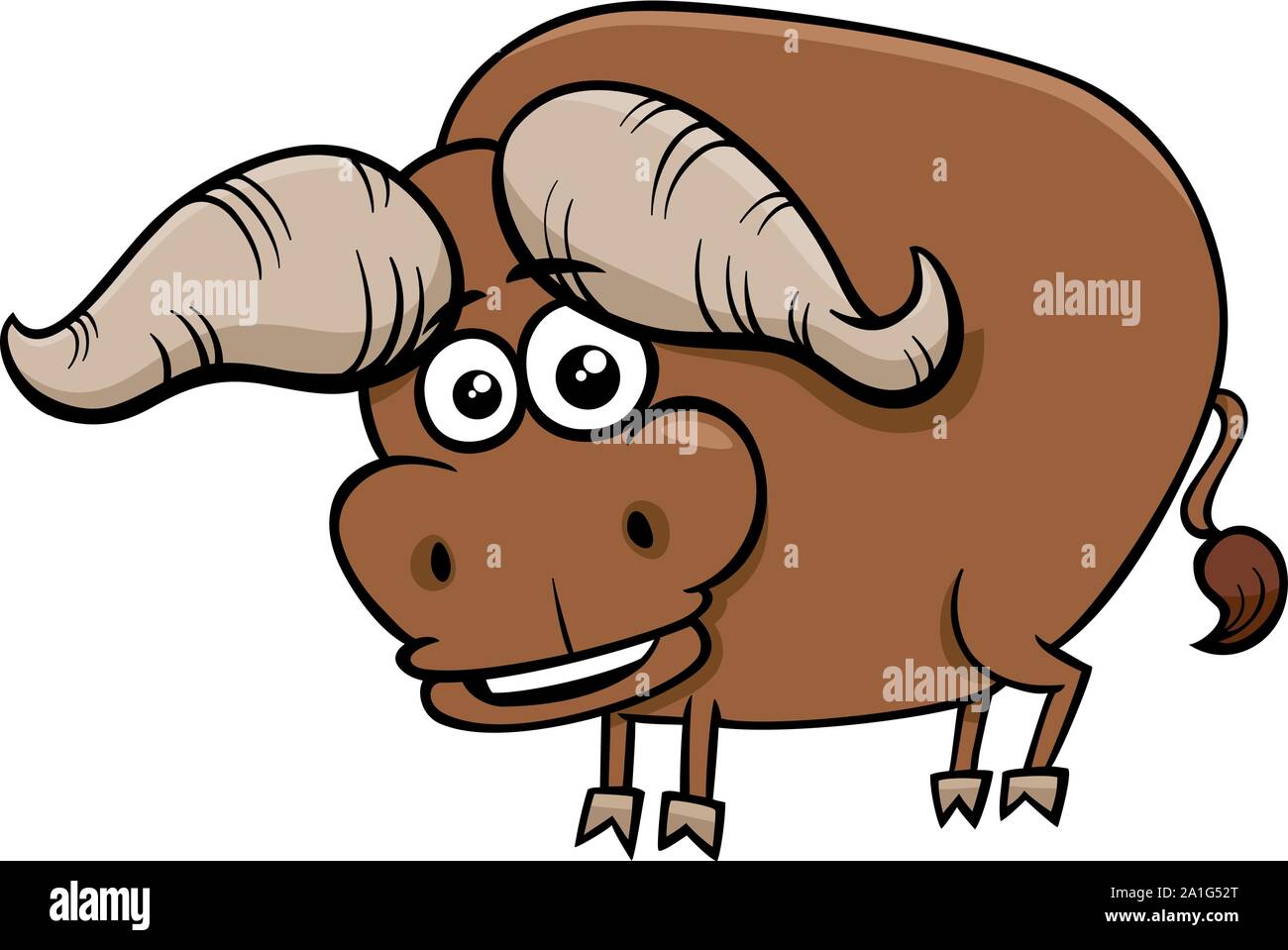Cartoon illustration funny african buffalo Cut Out Stock Images ...