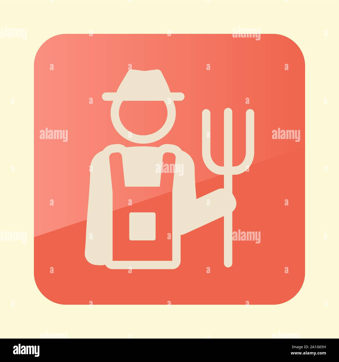 Farmers flat icon. Garden sign. Graph symbol for your web site design ...