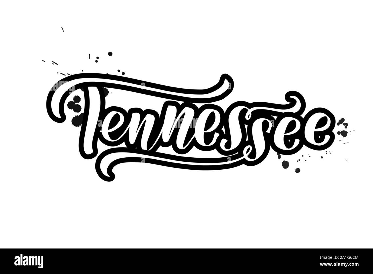 Vector calligraphy illustration isolated on white background Stock ...