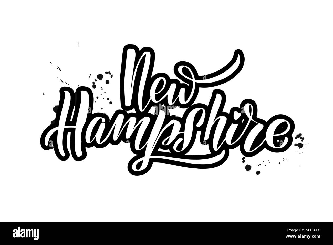 Vector calligraphy illustration isolated on white background Stock ...